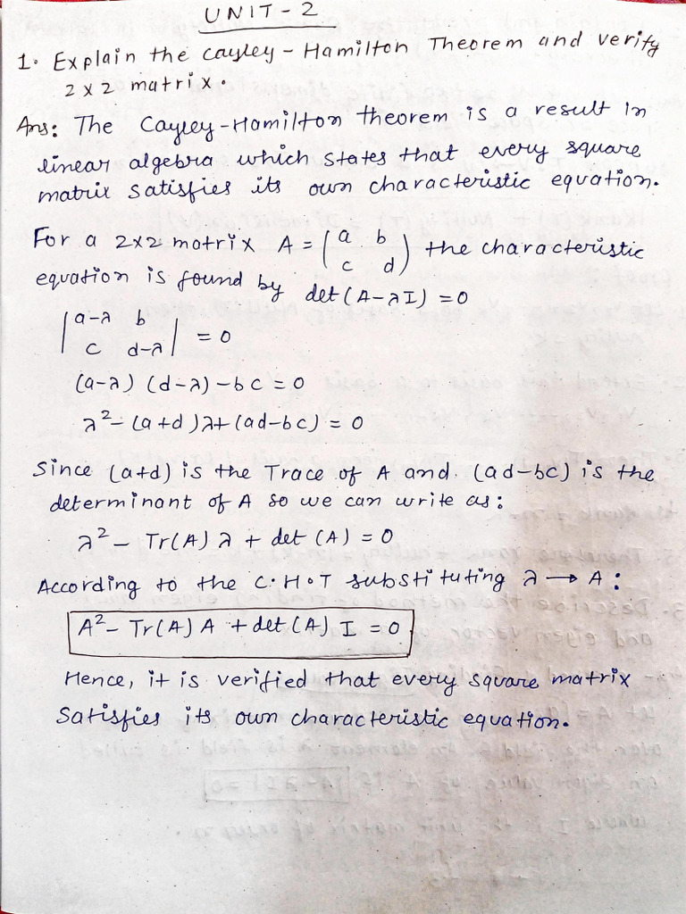 Matrix & Linear Algebra Engineering Mathematics - I | PDF
