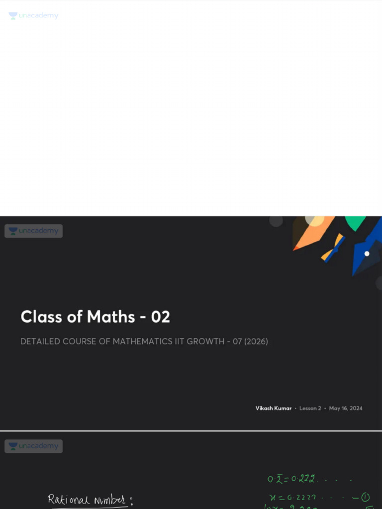 Class of Maths 02 With Anno | PDF