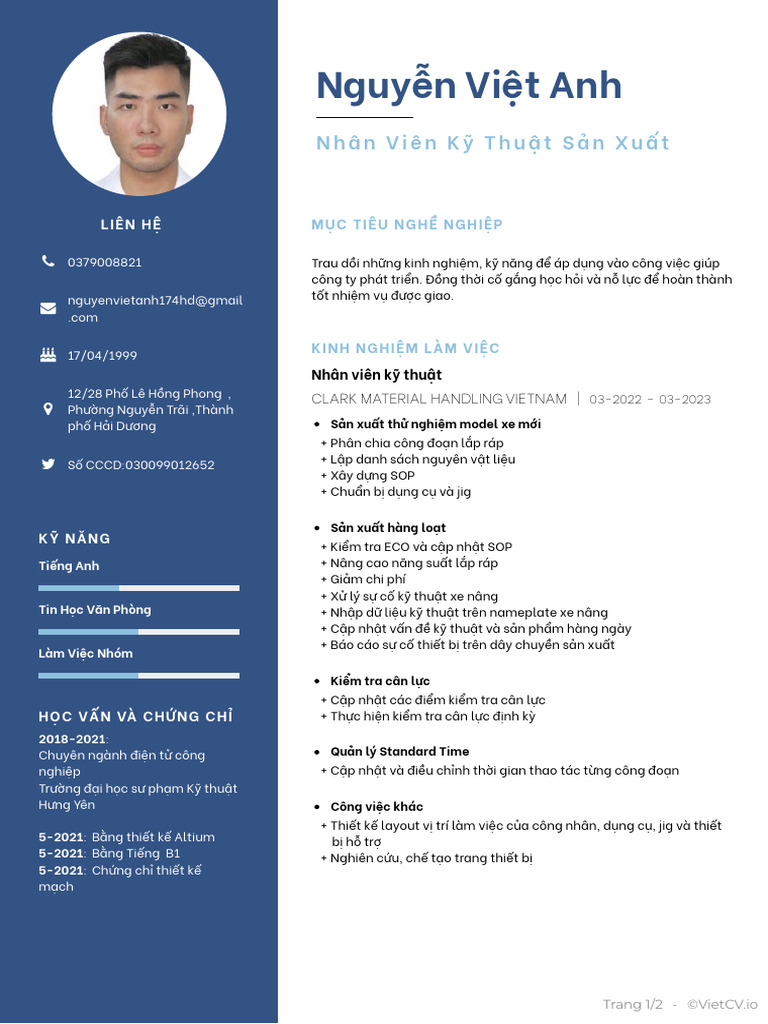 _Nhân Viên Quản Lý Dây Chuyền Sản Xuất | PDF