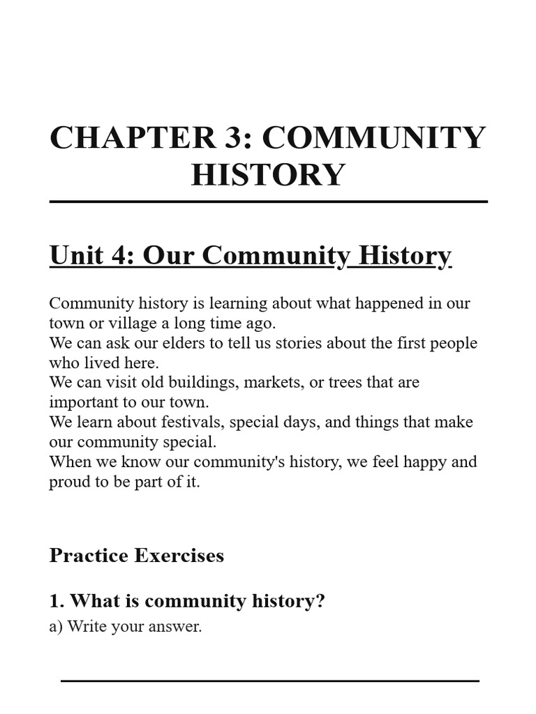 Basic 1 History Textbook – Chapter 3 | PDF