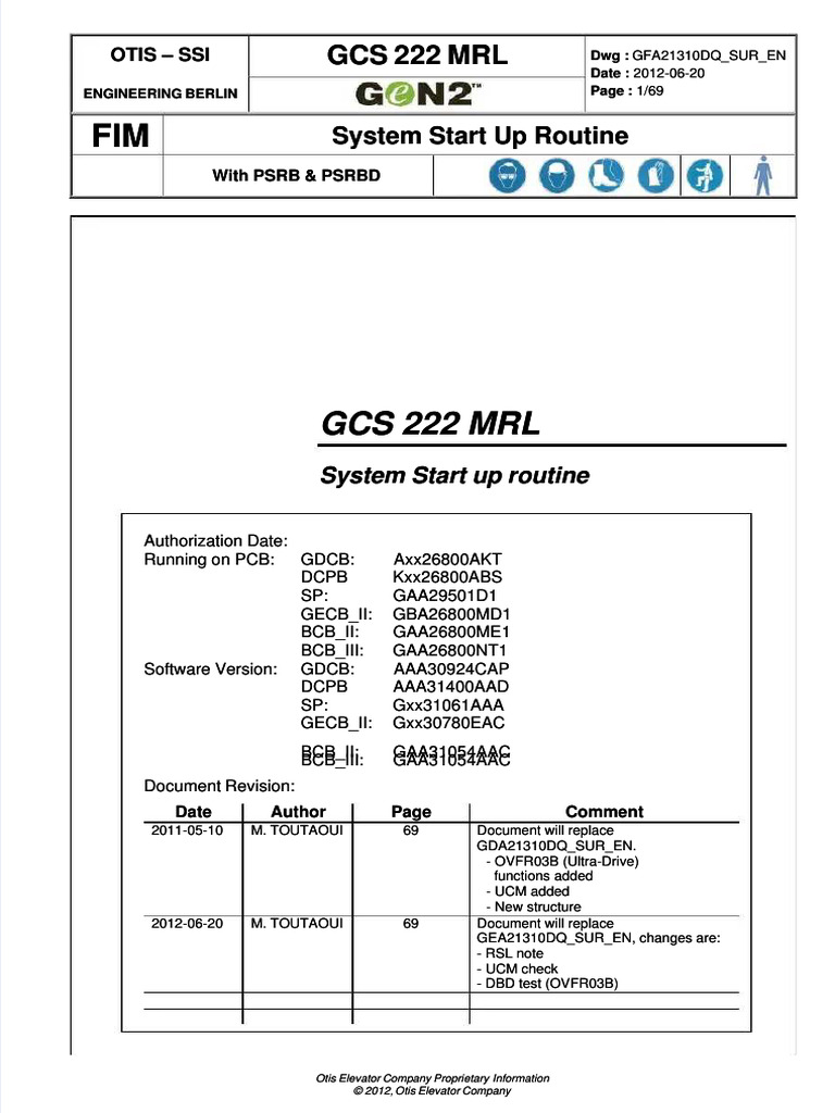 OTIS SSI Engineering Center Berlin GEN2 GCS 222 MRL System Start Up ...