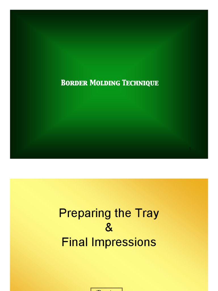 Border Molding | PDF | Tongue | Dentures