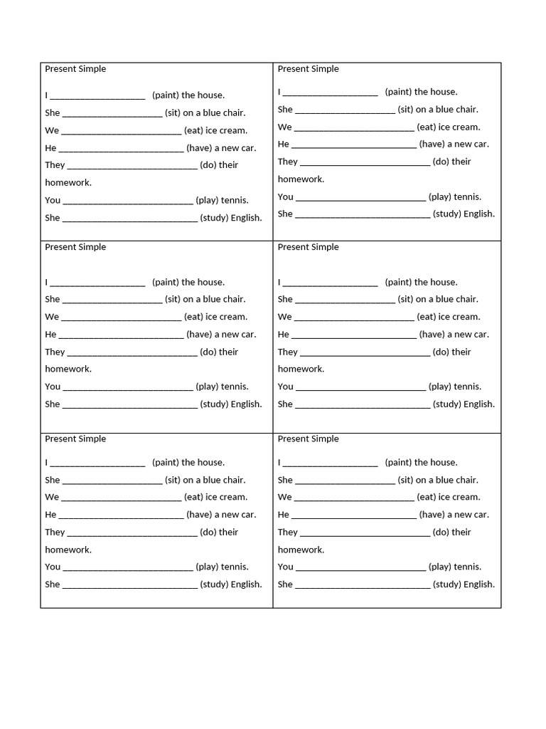 Present Simple | PDF