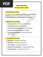 Basic Accounting Notes & Examples | PDF | Debits And Credits ...