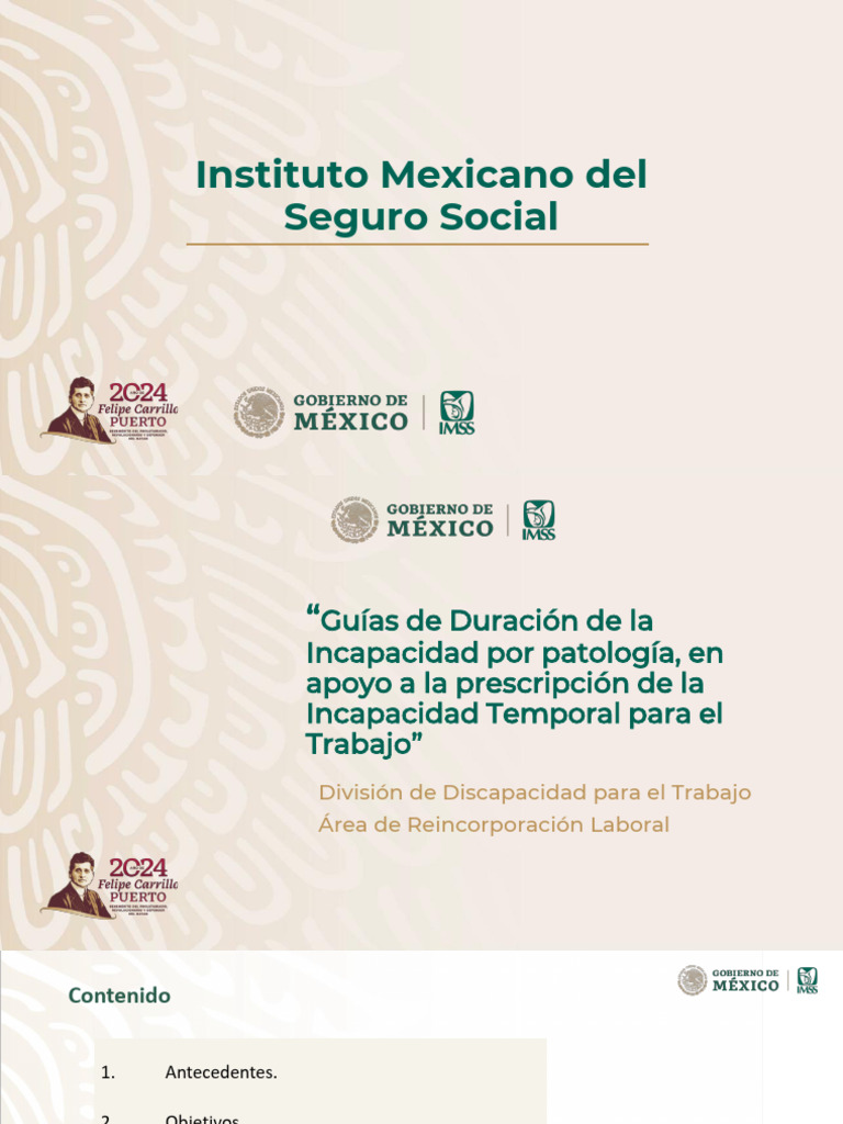 Guías de Incapacidad Temporal IMSS | PDF | Medicina | Cuidado de la salud