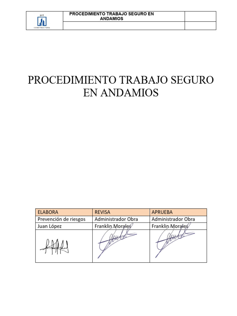 PTS Andamios (1) | PDF