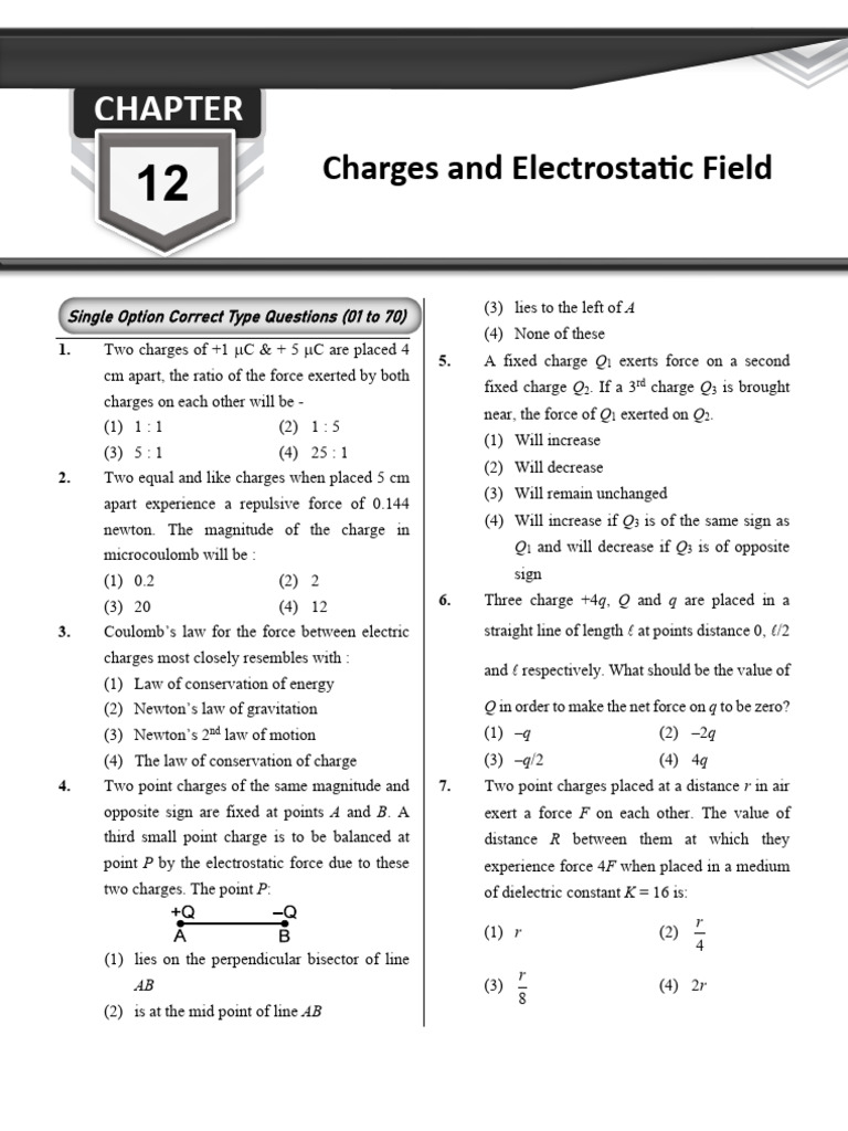 Charges and Electrostatic Field Concepts | PDF | Electric Field | Force
