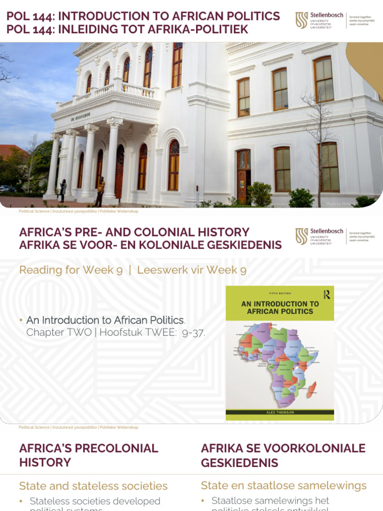 WEEK 9_Africas Precolonial and Colonial History | PDF