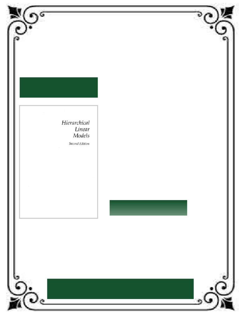 Hierarchical Linear Models Applications and Data Analysis Methods 2nd ...