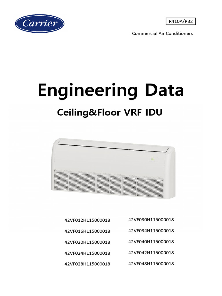 TM Carrier 3rd DC Ceiling Floor VRF Engineering Data Book 2023-12-01 V1 ...