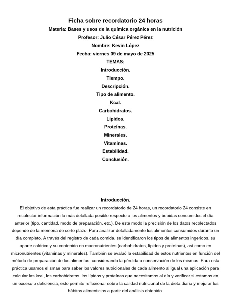 tablas final | PDF | Alimentos | Nutrición