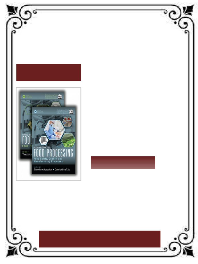 Handbook of Food Processing Two Volume Set 1st Edition Theodoros Varzakas (Editor) ebook minimal ...