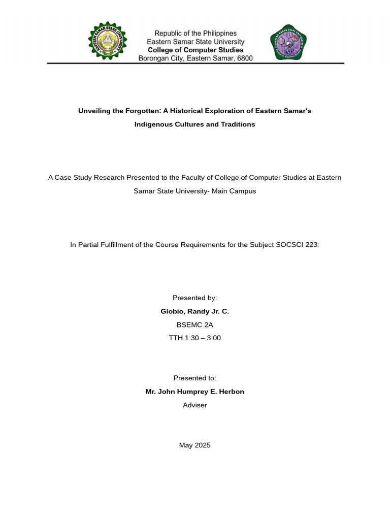 Case Study | PDF | Traditions | Indigenous Peoples