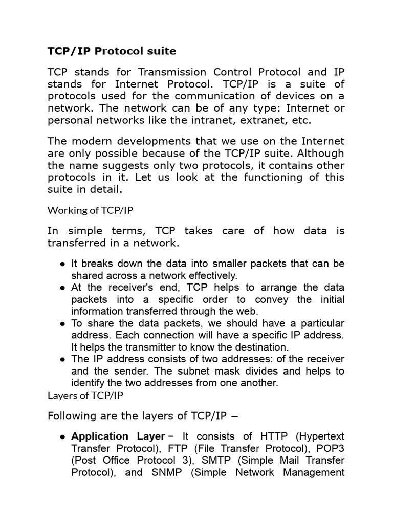 SPD GPP Chapter 5 Networking Protocols.docx | PDF | Port (Computer ...