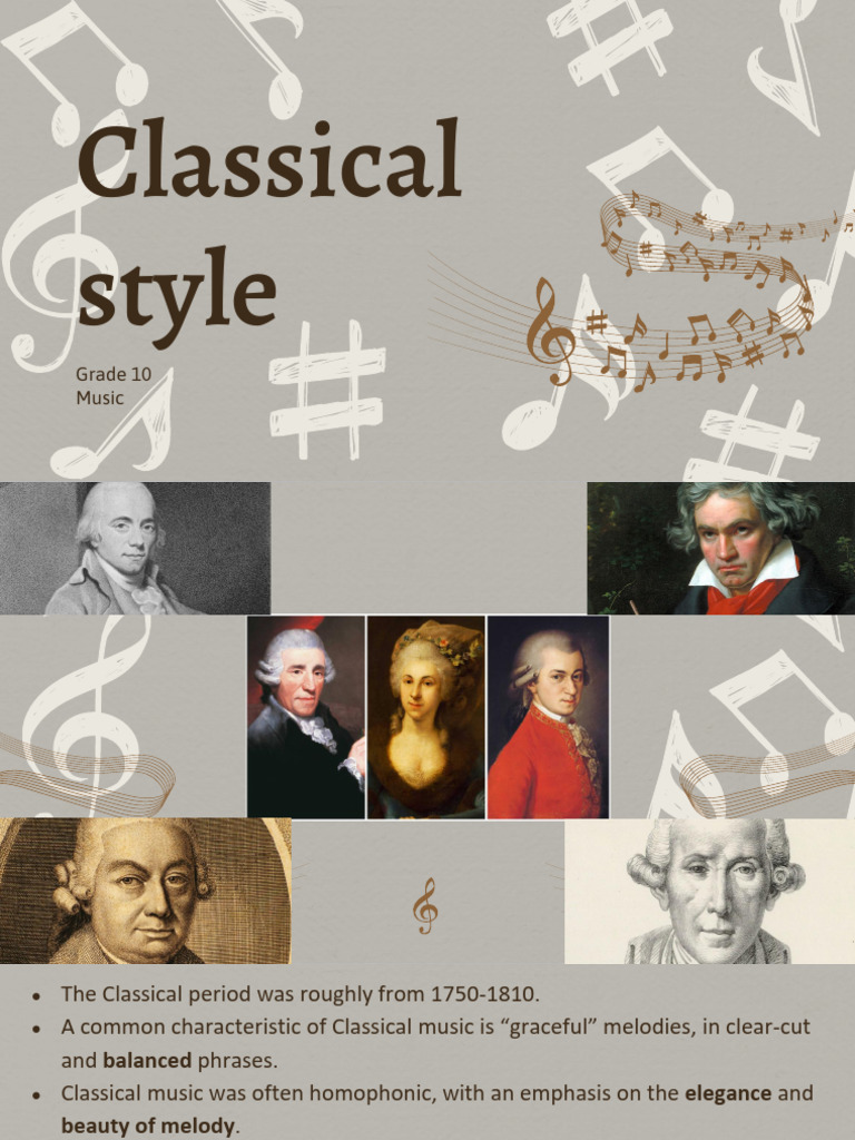 The Classical Style | PDF | Classical Period (Music) | Classical Music