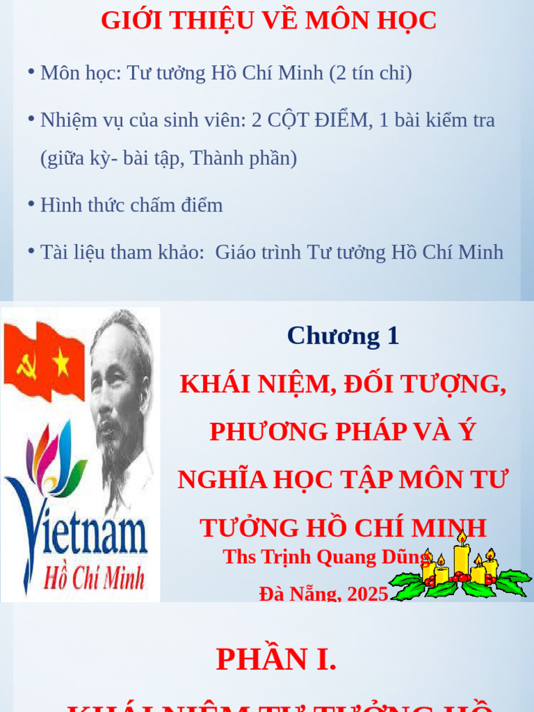 Chương 1 Khai Niem Doi Tuong Phuong Phap Nghien Cuu Hcm (1) | PDF