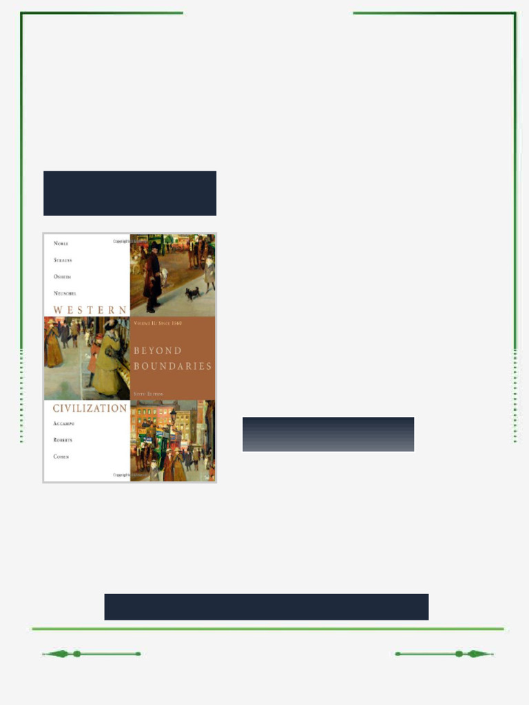 Western Civilization Beyond Boundaries Volume 2 Since 1560 6th Edition ...