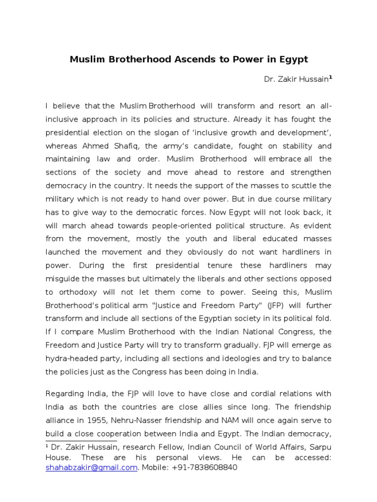 Army and Democracy in Egypt | PDF | Muslim Brotherhood | Egypt