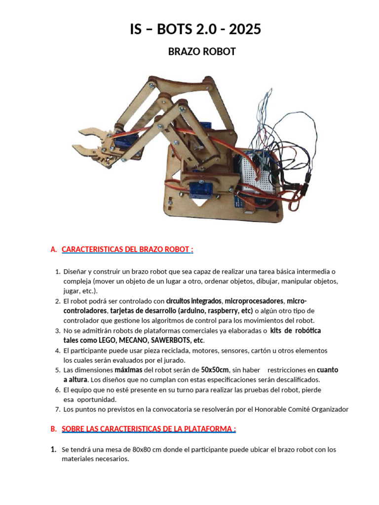 brazo Robot | PDF | Robot | Robótica