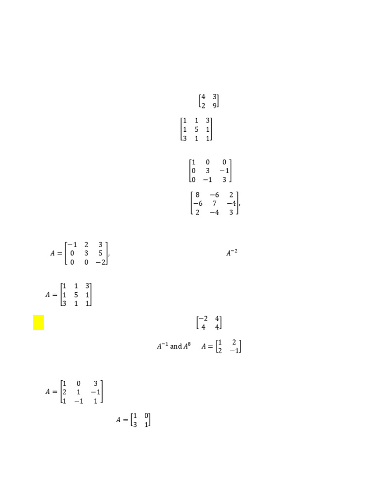 Eigenvalues-EIgenvectors_Practice Questions Math 2.0 | PDF