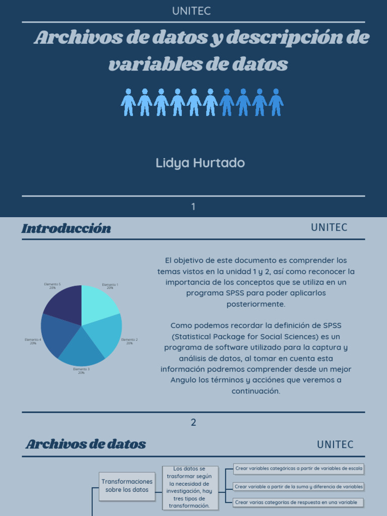 Archivos de Datos y Descripción de Variables de Datos | PDF | Spss ...