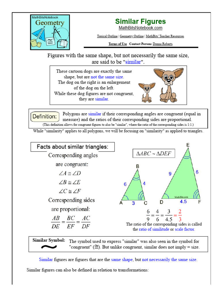 Understanding Similar Figures in Geometry | PDF | Shape | Euclidean ...