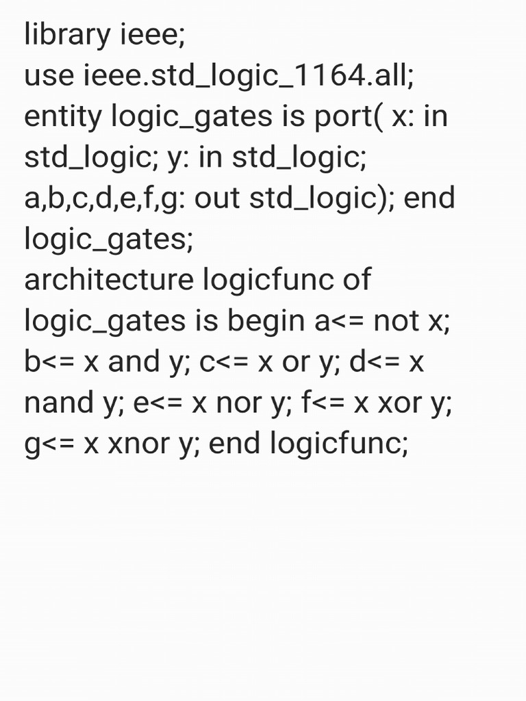 VHDL Ieee Code Written by Me | PDF