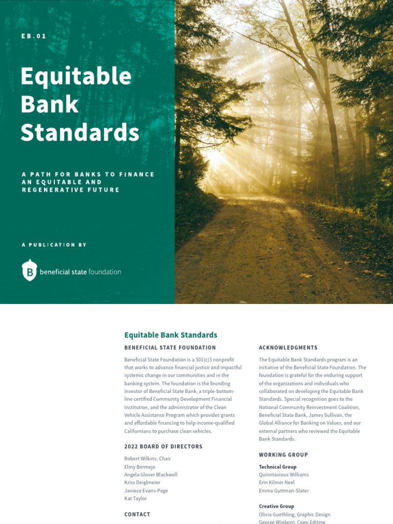 Equitable Bank Standards EB.01 | PDF | Banks | Policy