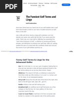 Golfing Terms Glossary A-Z | PDF | Golf Course | Par (Score)