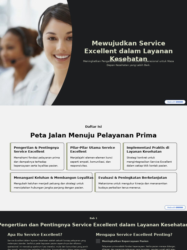 Mewujudkan Service Excellent Dalam Layanan Kesehatan | PDF