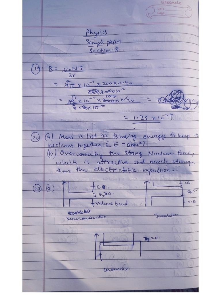 Physics Sample Paper 9 | PDF
