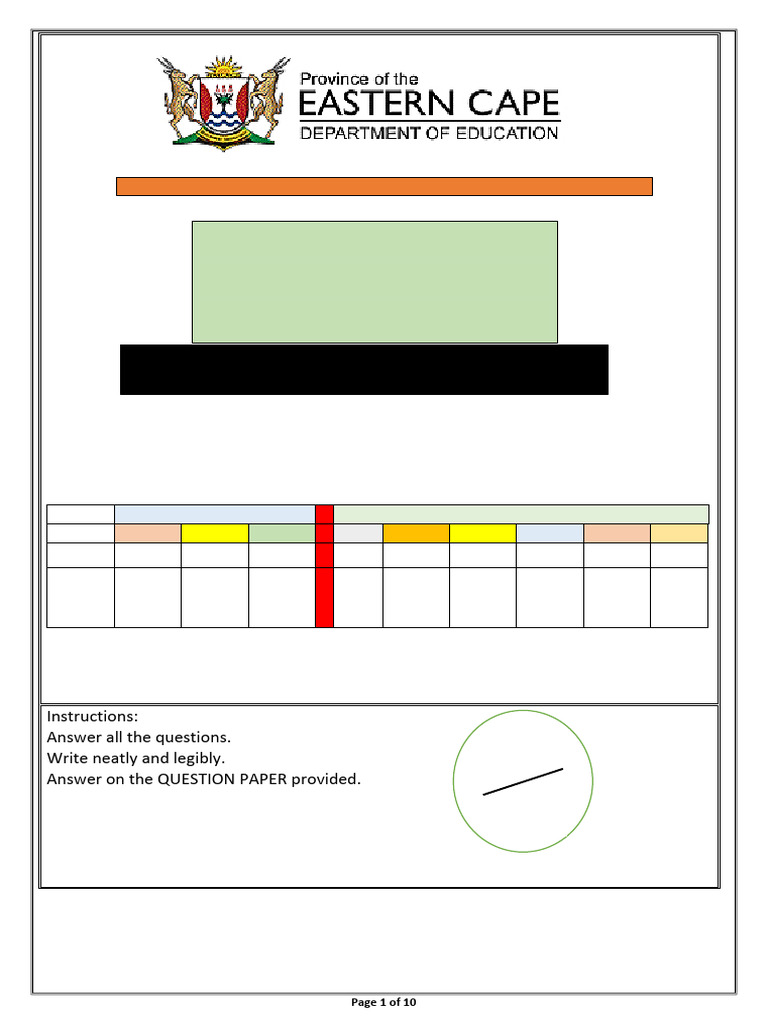Grade 7 Geography Exam November 2023 | PDF | Natural Environment ...