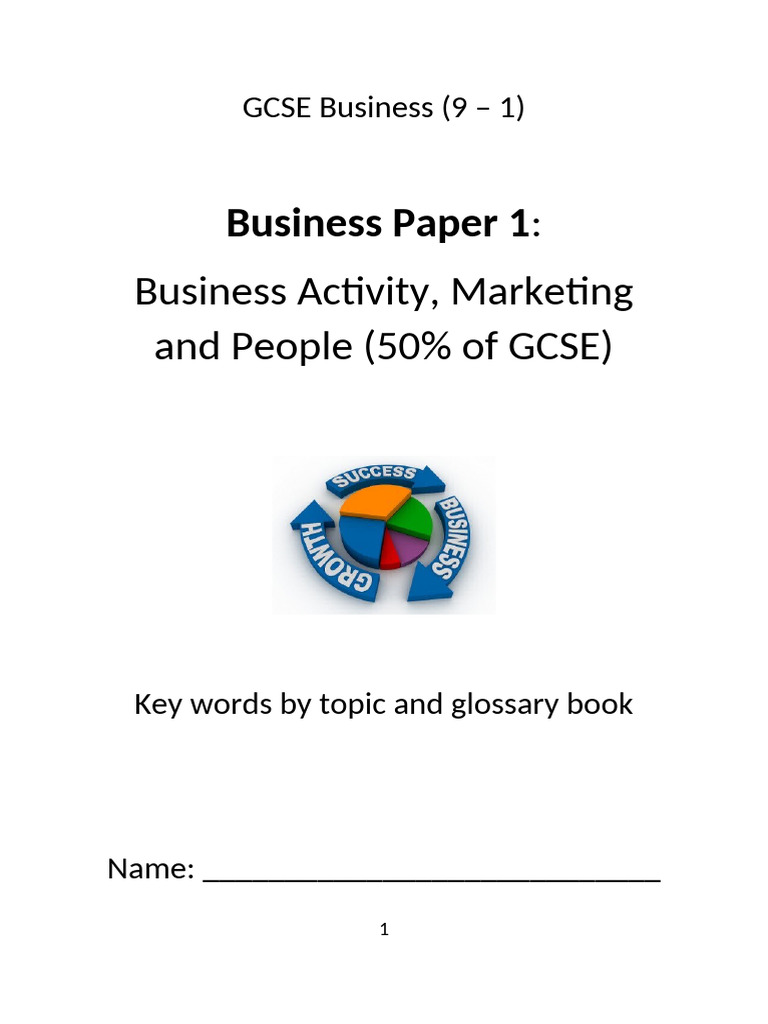 GCSE Business: Activity, Marketing, People | PDF | Recruitment | Business