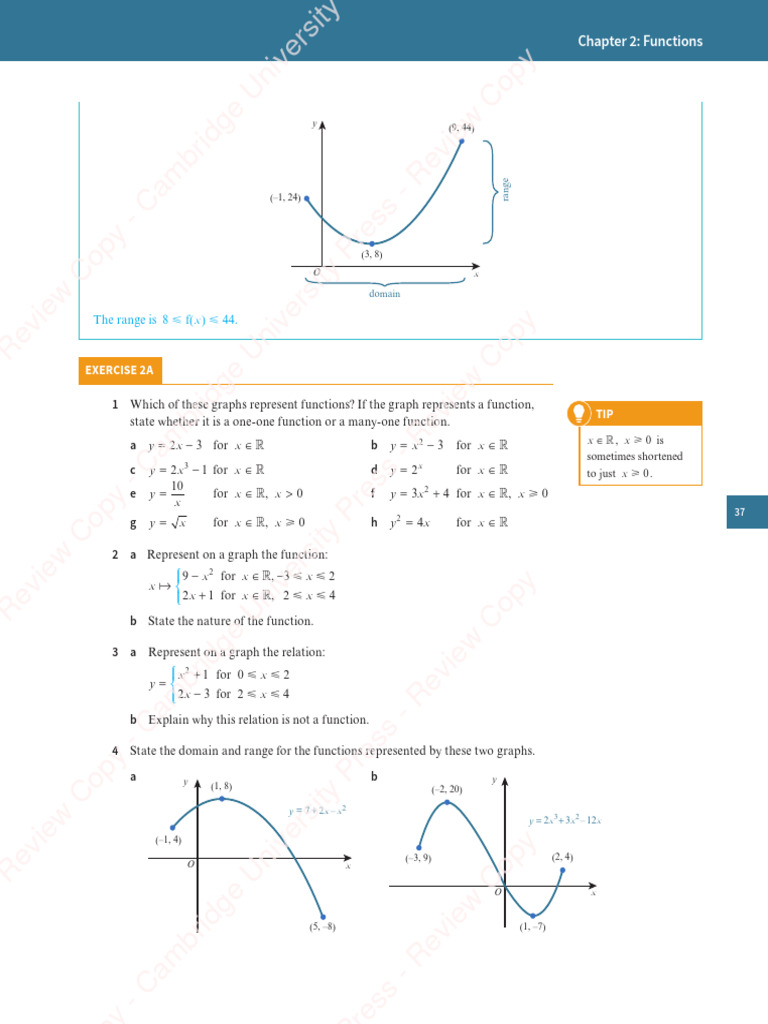 Identifying Functions and Their Ranges | PDF | Number Theory | Arithmetic