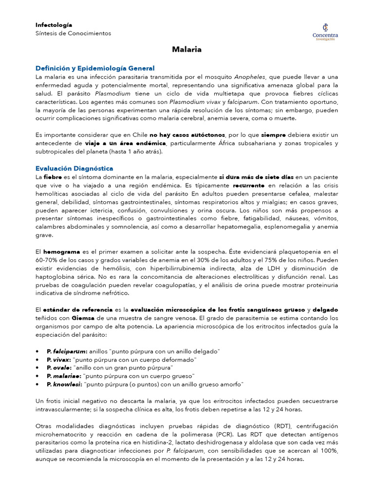 Malaria | PDF | Malaria | Enfermedades y trastornos
