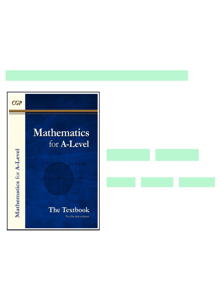 New A Level Maths Textbook Year 1 & 2 CGP Books sample | PDF