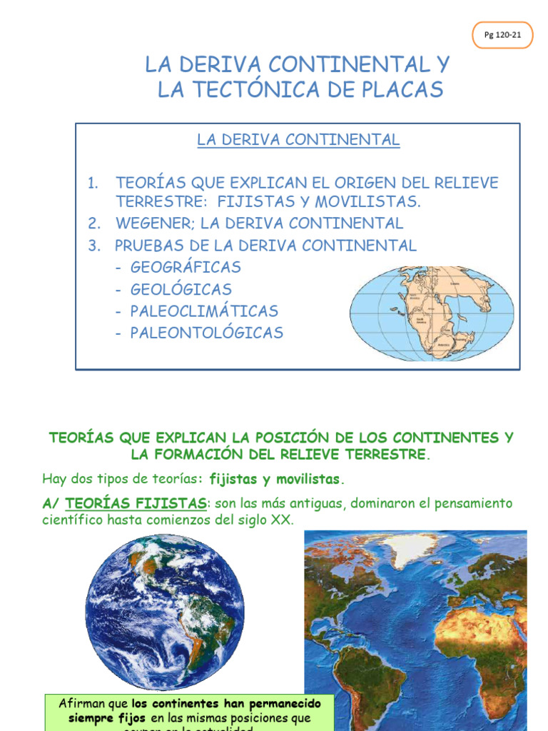 La-deriva-continental | PDF | Continente | Estructura de la tierra