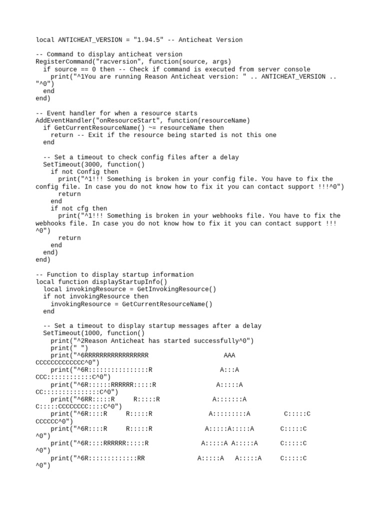 Start Stop Clean.lua | PDF