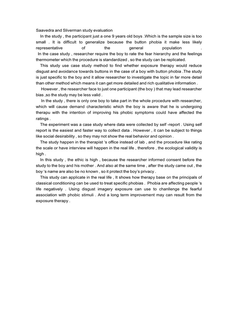 Saavedra and Sliverman Study Evaluation | PDF