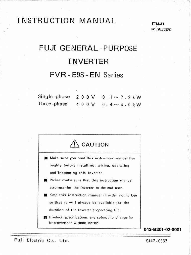 Inverter FUJI | PDF