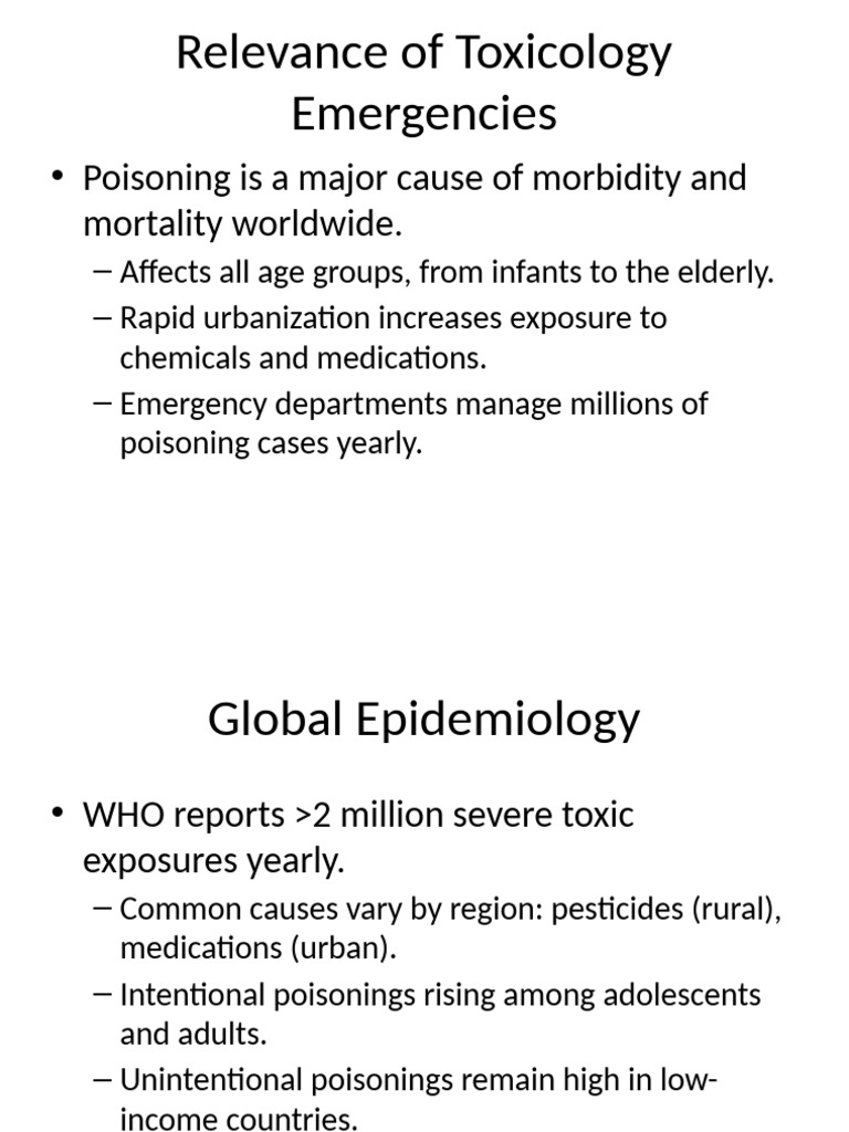 Emergency Toxicology Expanded 30plus Slides | PDF | Drug Overdose ...