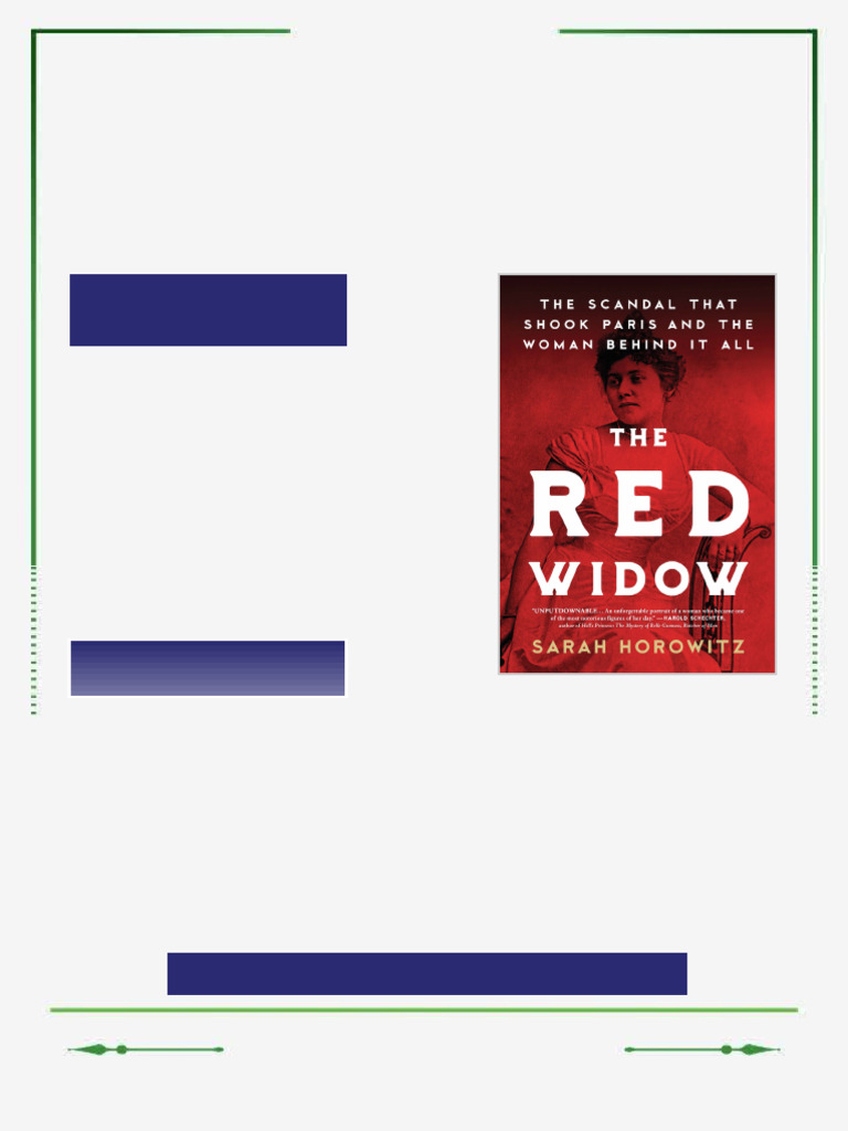 The Red Widow: The Scandal that Shook Paris and the Woman Behind it All ...