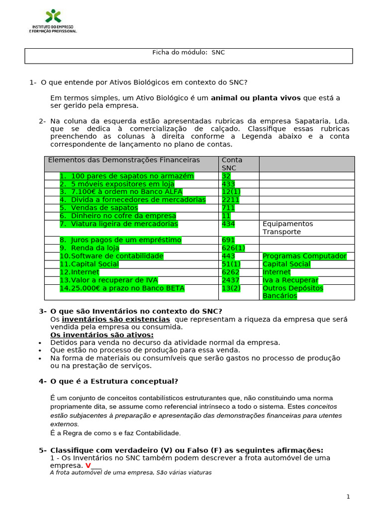 exercício 2 SNC | PDF | Contabilidade | Imposto sobre Valor Agregado (IVA)