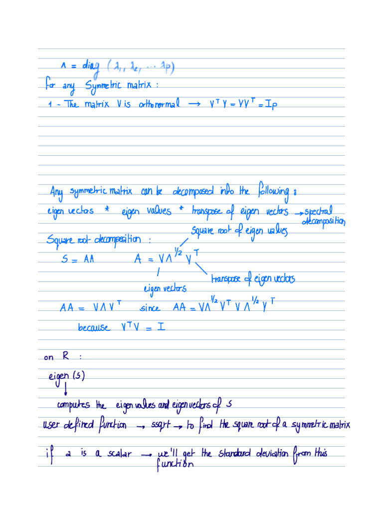 Lect 3 | PDF | Eigenvalues And Eigenvectors | Mathematical Objects