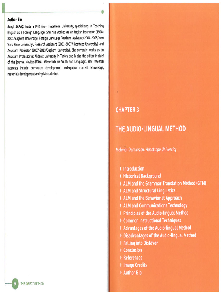 Audio Lingual Method | PDF