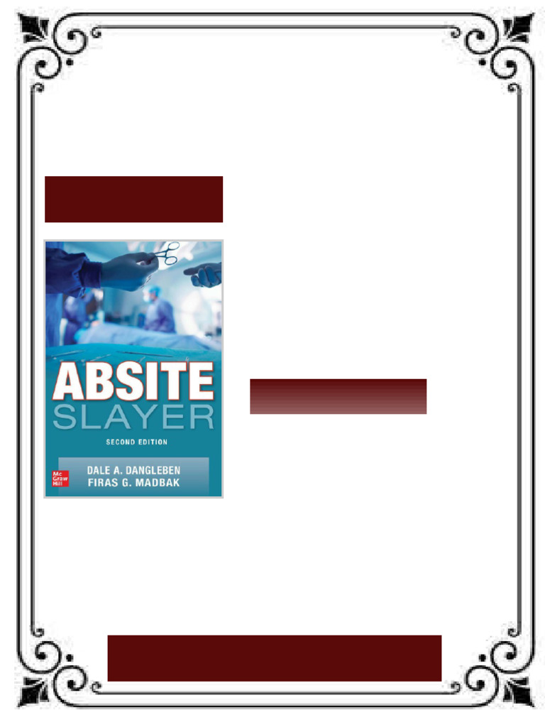 ABSITE Slayer Dale A. Dangleben eBook high-speed download | PDF