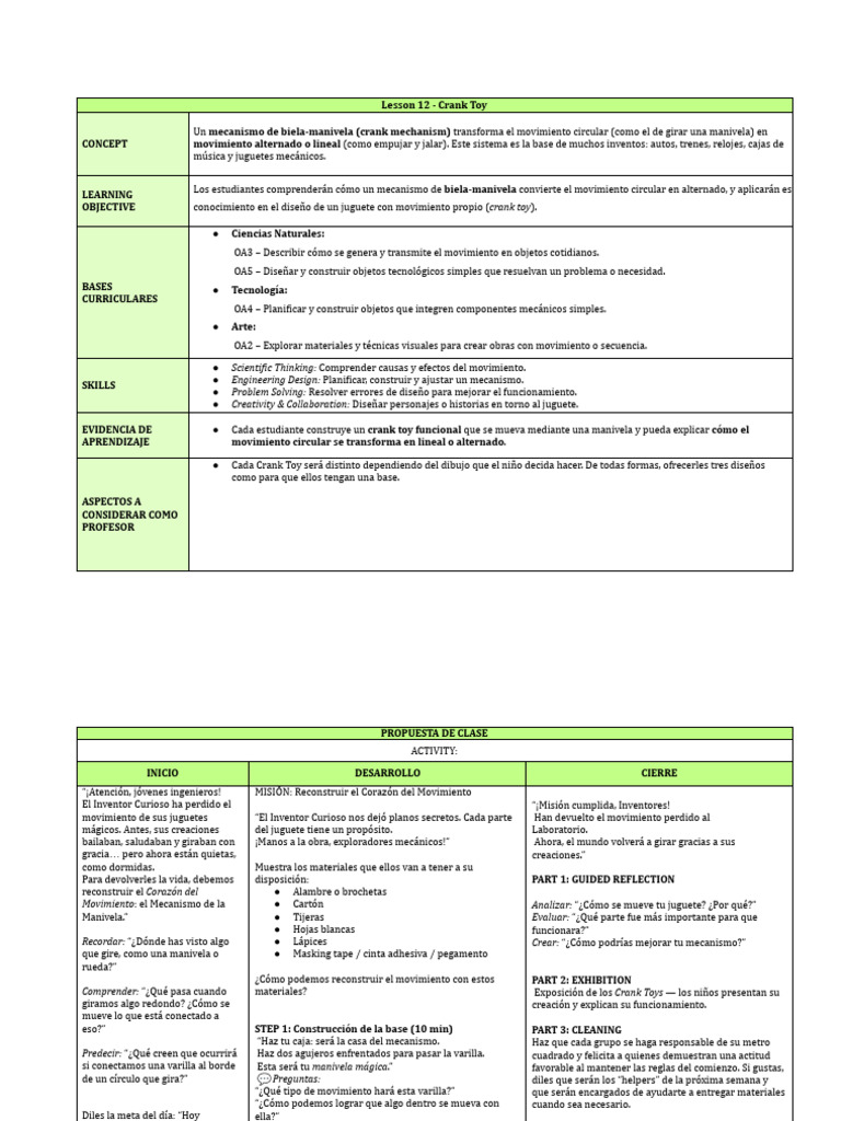 Dia 3 - Bloque B_C Crank Toy .Docx | PDF