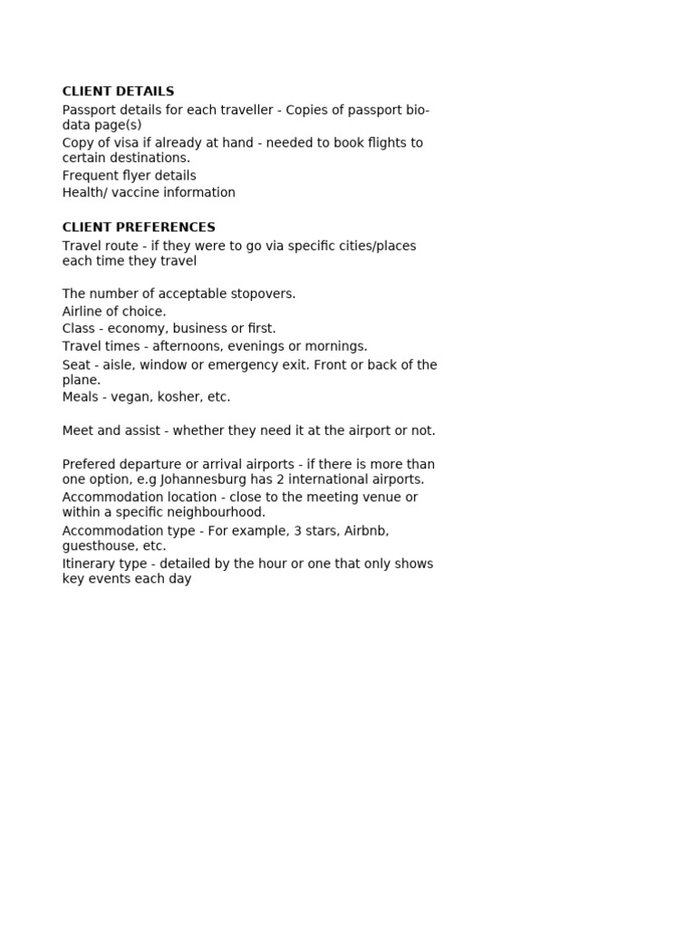 Copy of Travel Planning Resources and Information Sheet | PDF | Travel ...