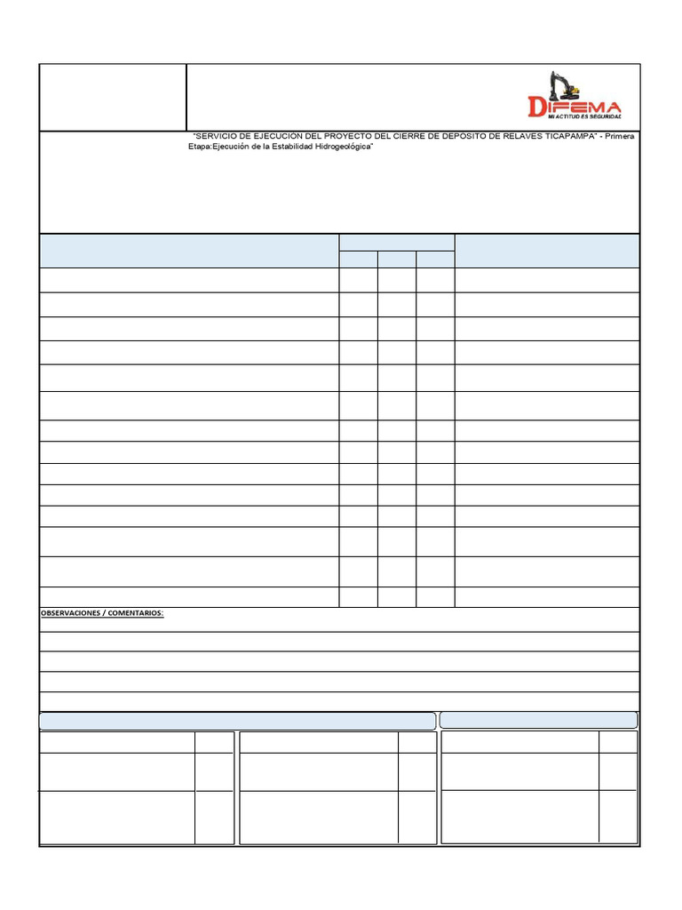DFM-35892-Q-FRM-060 Inspección de Encofrado y Desencofrado | PDF