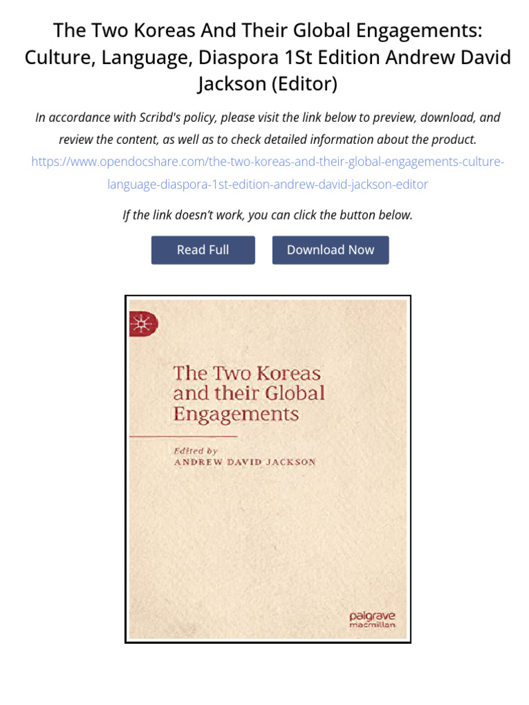 The Two Koreas and their Global Engagements: Culture, Language ...